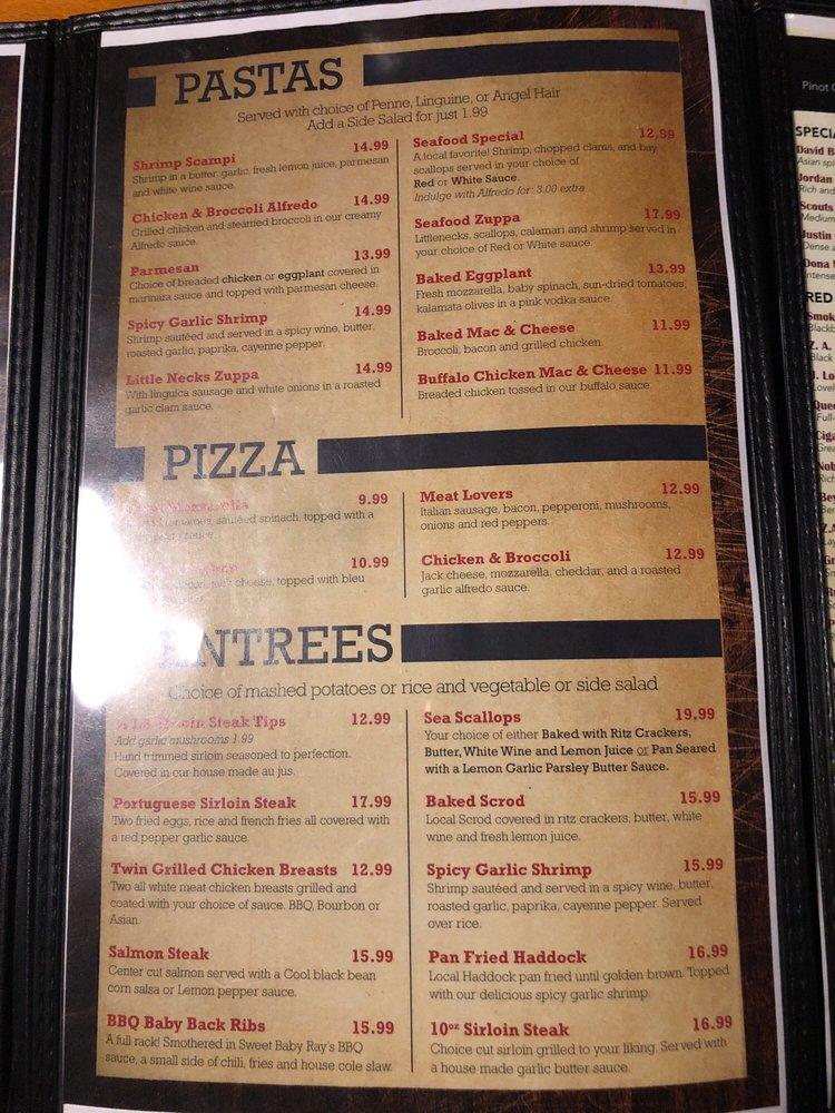 Menu at Red Bridge Tavern pub & bar, East Providence