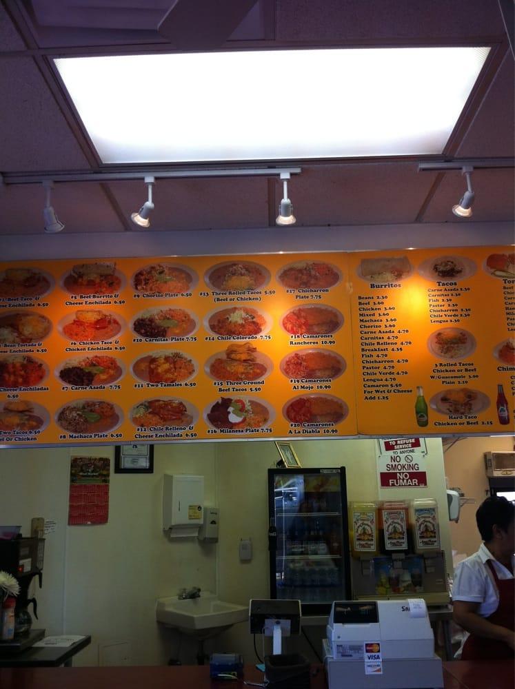 Menu at Santa Rosa Taco Shop restaurant, Henderson, 23 E Basic Rd