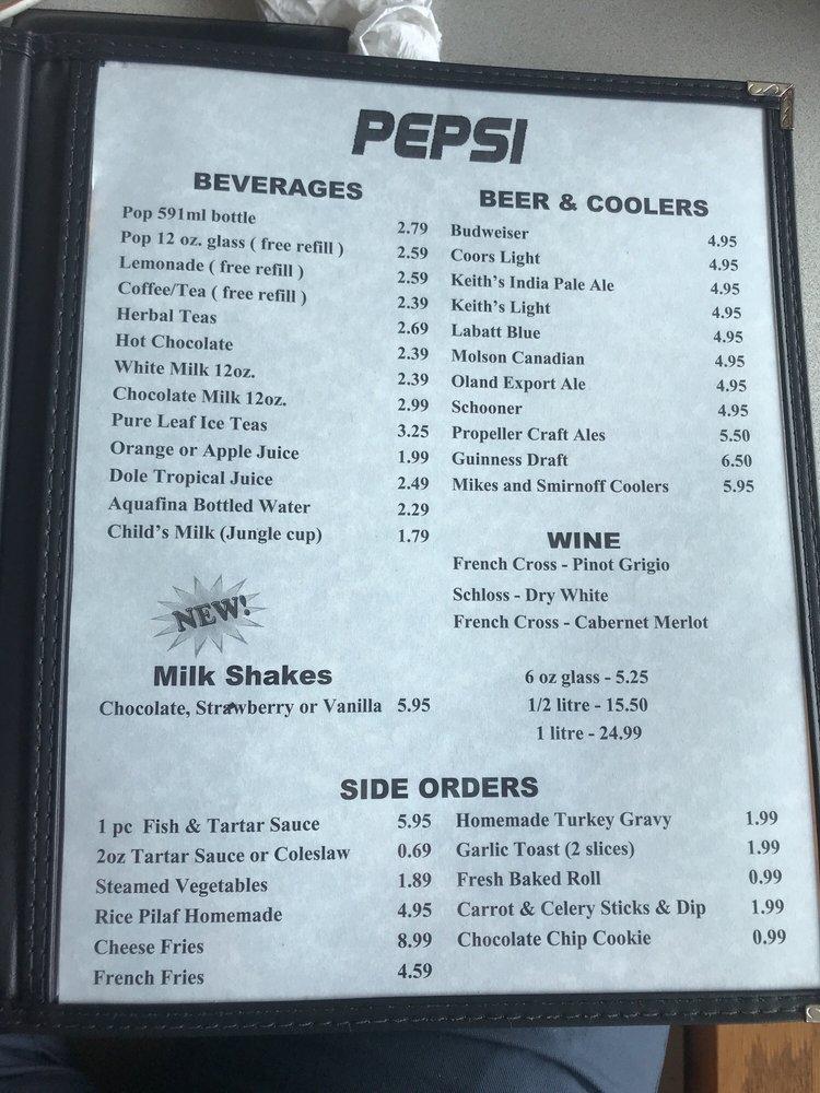 Menu at Waves Seafood & Grill restaurant, Bridgewater