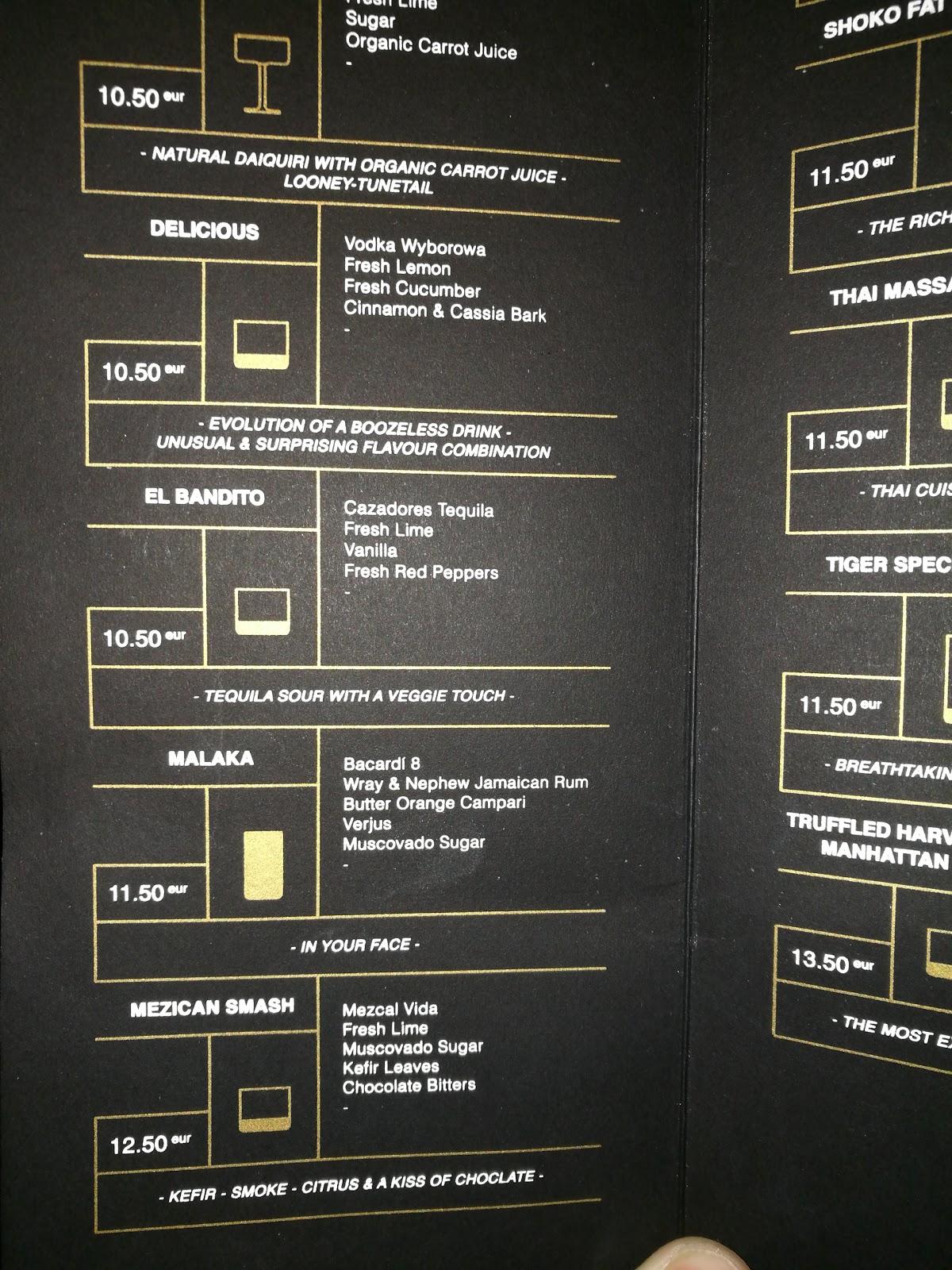 Menu at krypt. pub & bar, Vienna