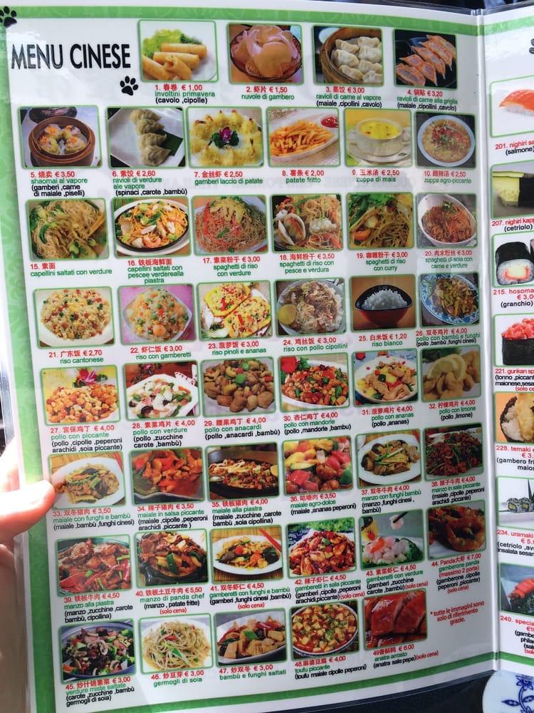 Menu da Il Panda ristorante, Scandicci