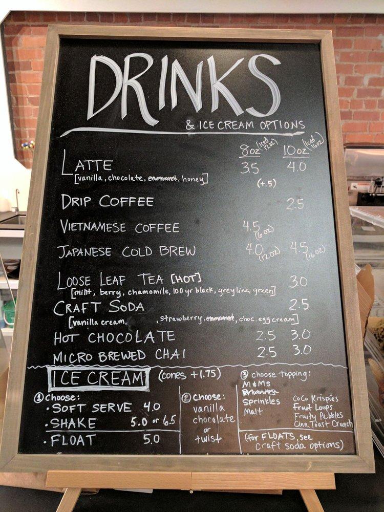 Menu at Milkfloat desserts, Wichita