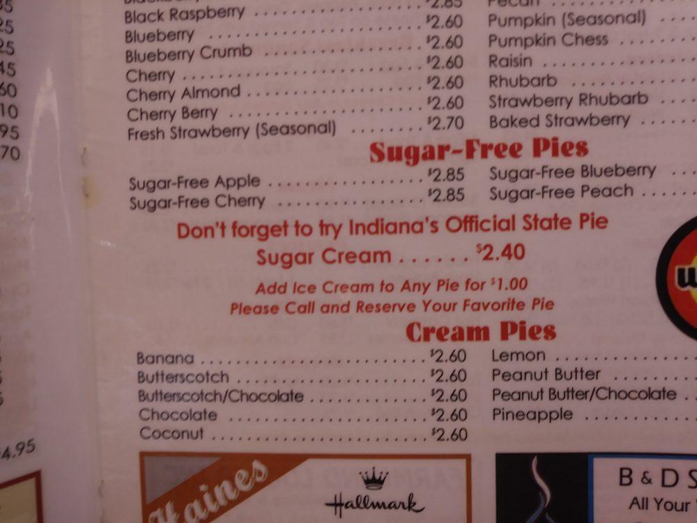 Menu at Mrs. Wick's Restaurant & Pie Shop, Winchester