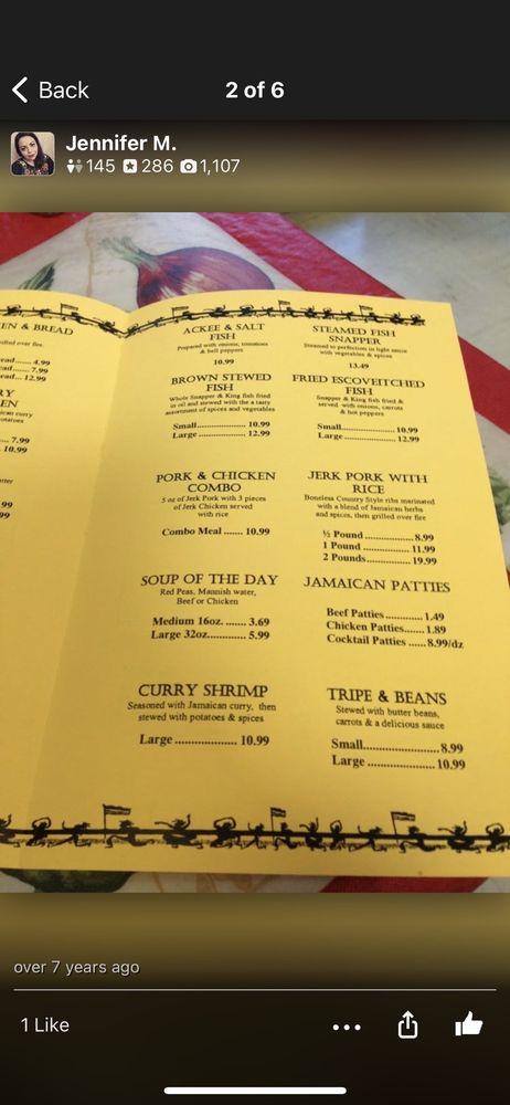 Menu at Hazel's Caribbean Restaurants, Melbourne