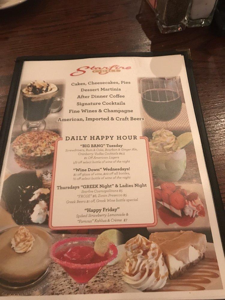 Menu at Starfire Grill pub & bar, Florence