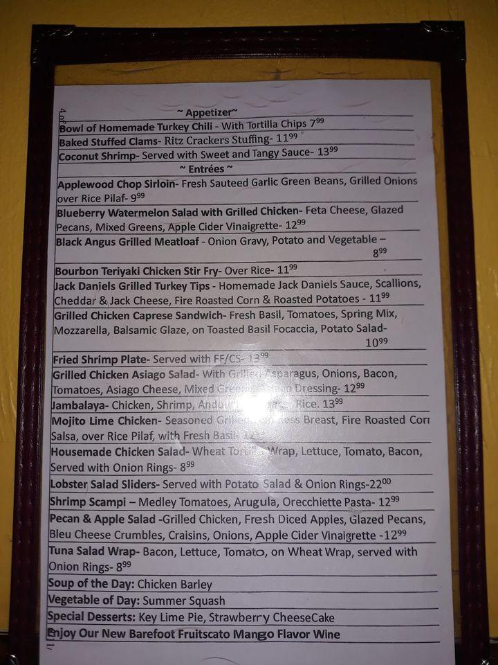 Menu at Dedham Midway Restaurant, Dedham