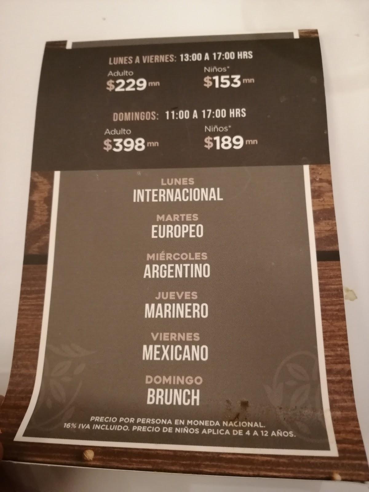 Carta del restaurante CÚA Culinary Artisans, Ciudad del México, Esq ...