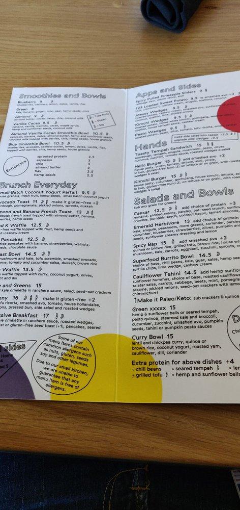 Menu at Hello 123 pub & bar, Vaughan, RioCan Colossus Centre