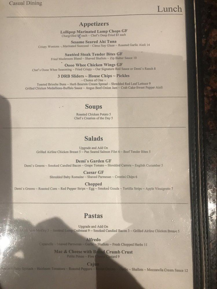 Menu at Demi's Restaurant & Bar, Detroit