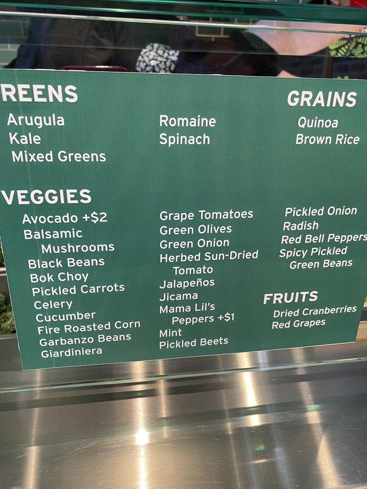 Menu at Evergreens restaurant, Beaverton