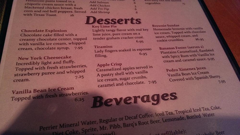 Menu at Maderas Steak & Ribs pub & bar, Los Alamitos