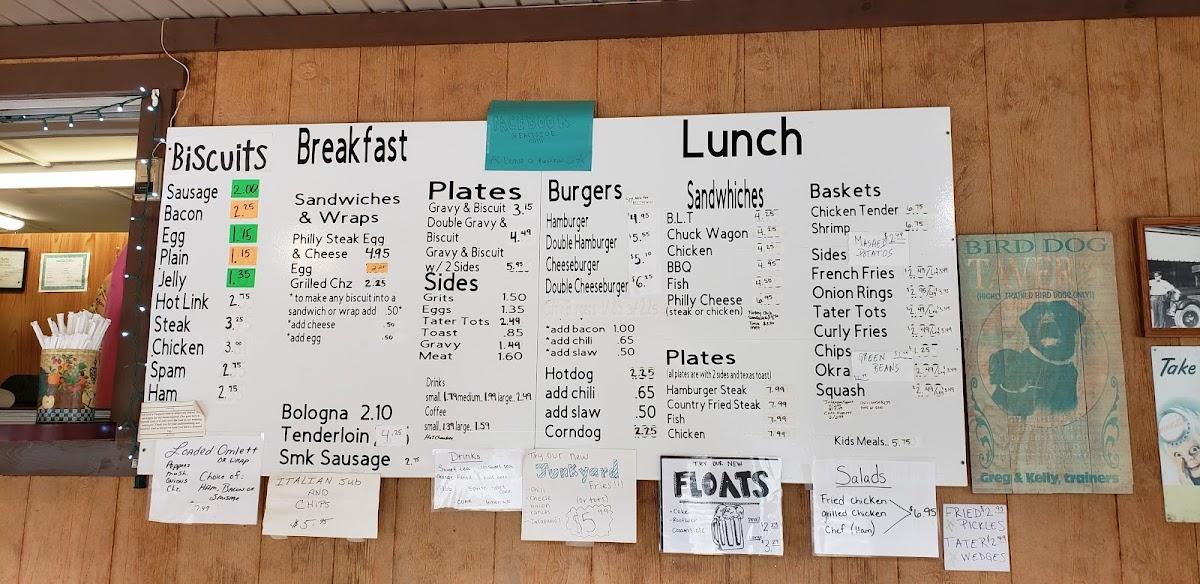 Menu at Eastside Grill restaurant, Ellijay