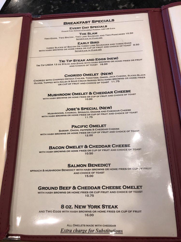 Menu at Elios Family Restaurant, San Leandro