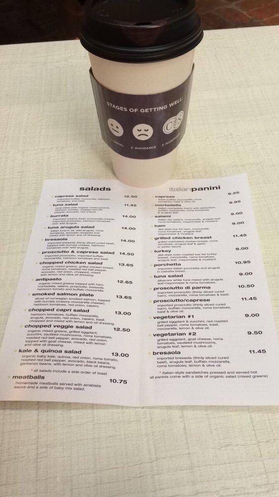 Menu at Euro Caffe cafe, Beverly Hills, 427 N Canon Dr Ste 111
