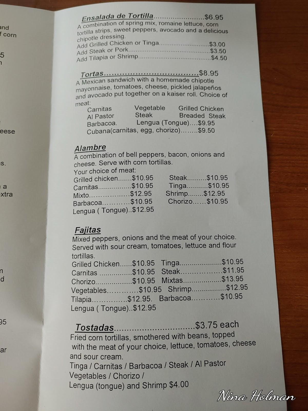 Menu at El Limon - Parkesburg restaurant, Parkesburg