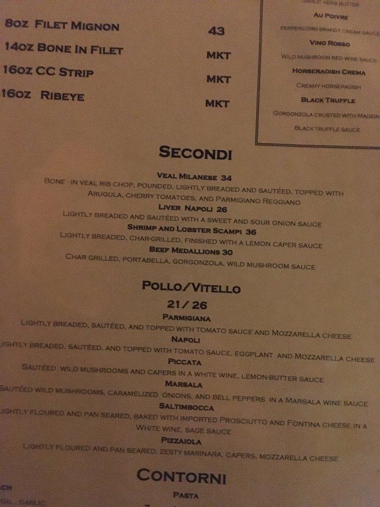 Menu at Napoli 2 pub & bar, Town and Country