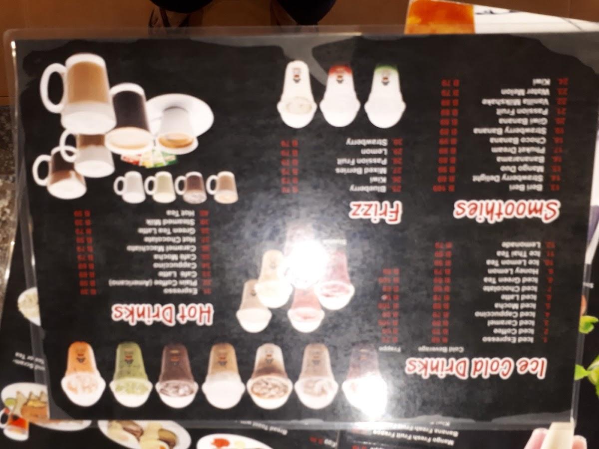 Menu at Cakery cafe by Pao, Pa Tong