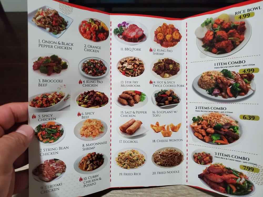 Menu at Jin Dragon Chinese Fast Food, Los Angeles