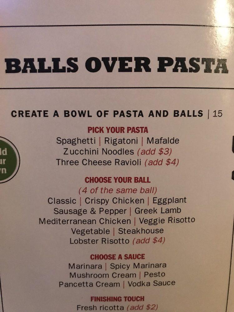 Menu at That Meetball Place pub & bar, Farmingdale