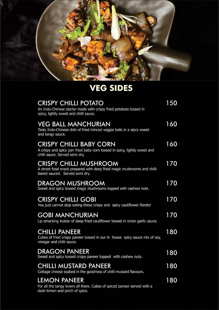 Menu at Rikki's, Chennai, 213