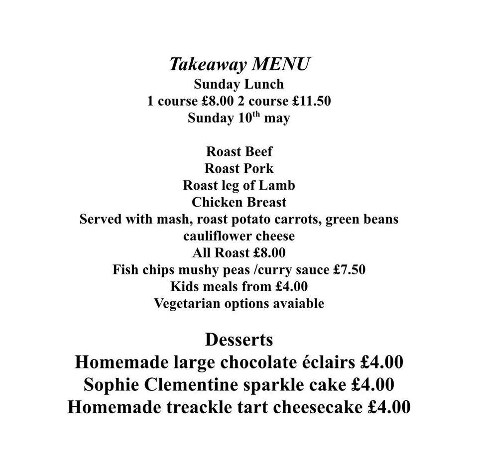 Menu at The Countryman pub & bar, Grimsby