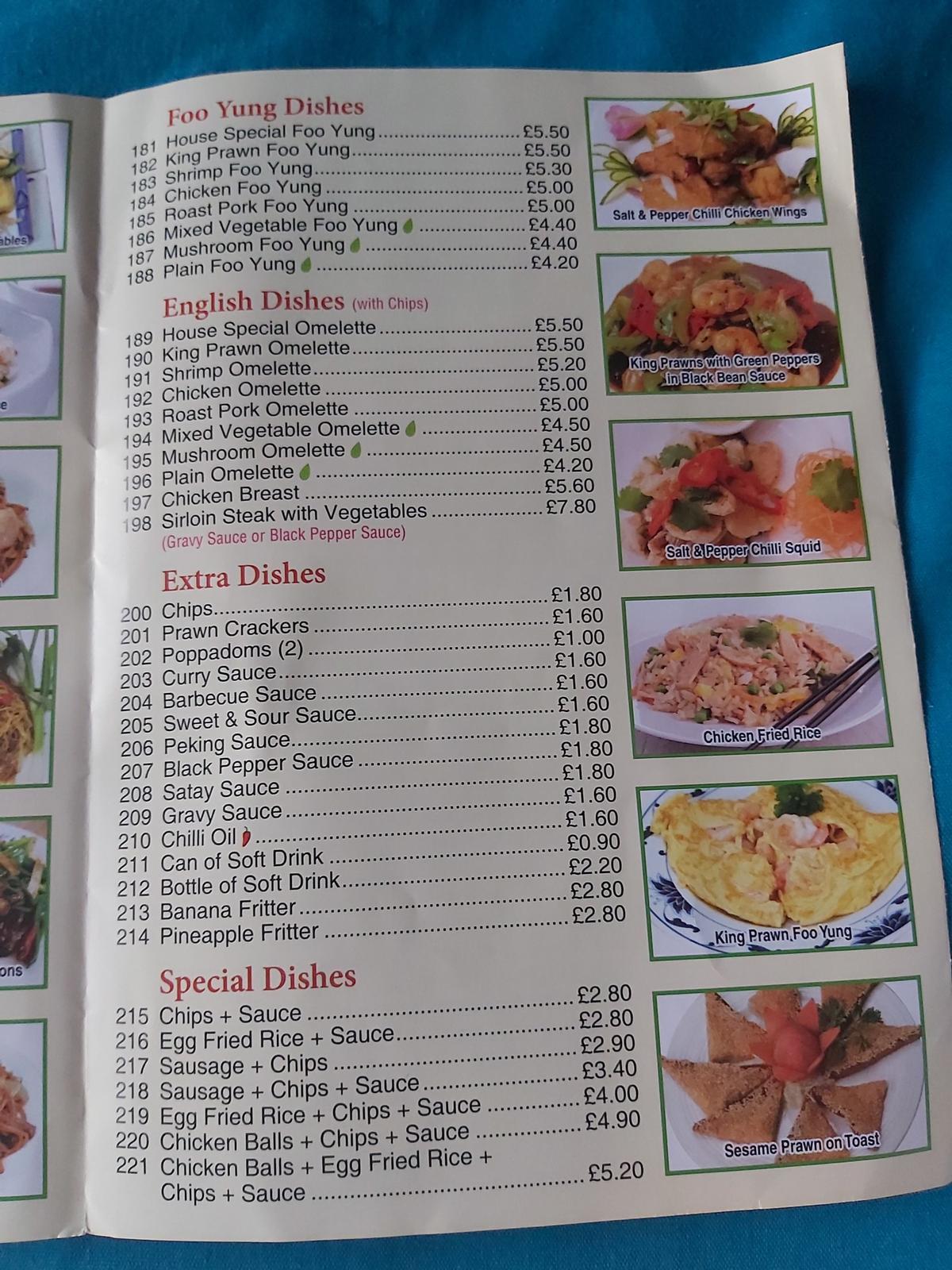 Menu at China Boy Takeaway restaurant, Caerphilly