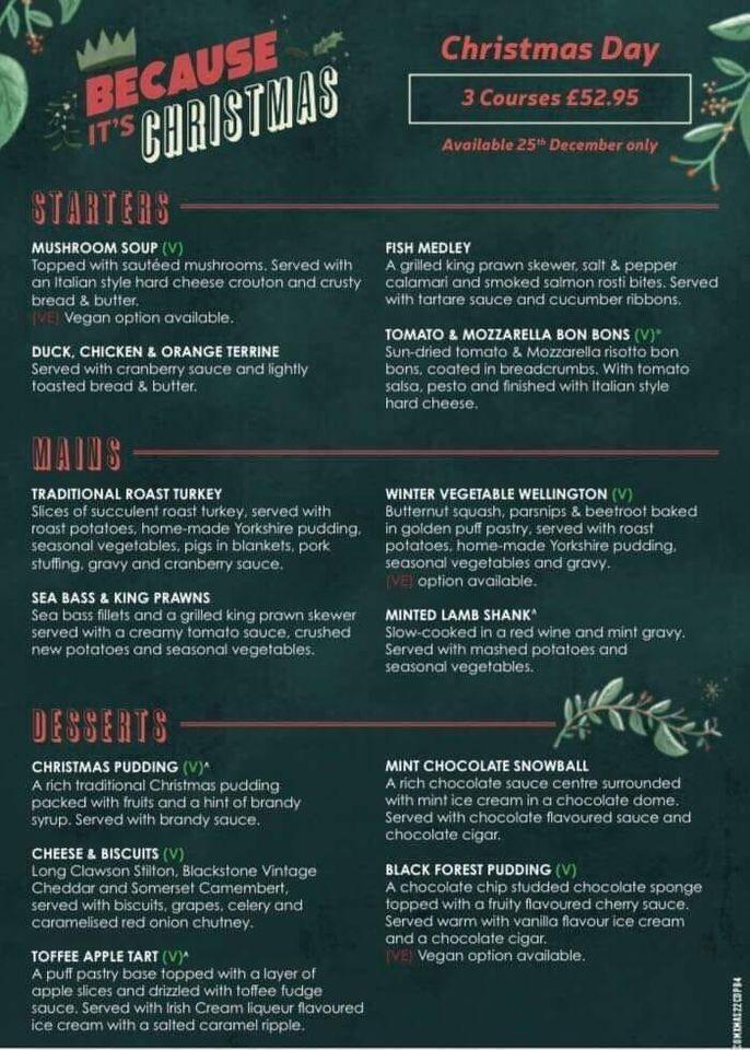 Menu at Honeystone restaurant, Hunstanton