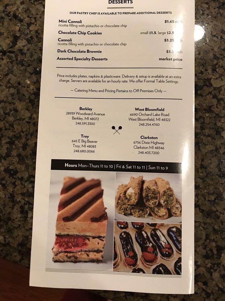 Menu at Crispelli's Bakery & Pizzeria - Clarkston, Clarkston