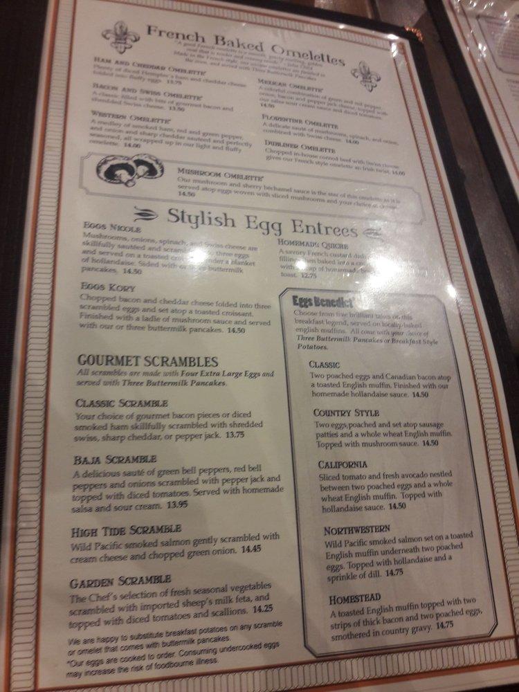 Menu at The Birch Door Cafe, Bellingham
