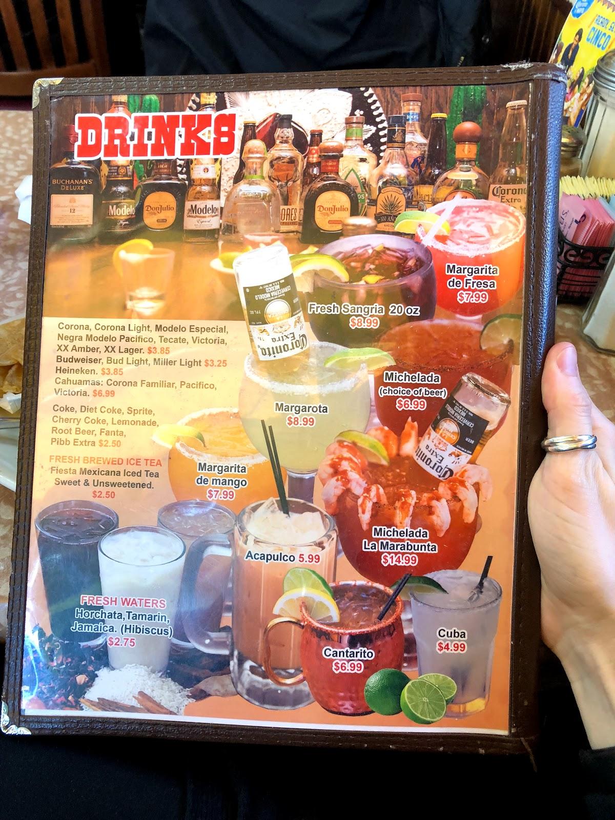 Menu at Huaraches Moroleon restaurant, Urbana