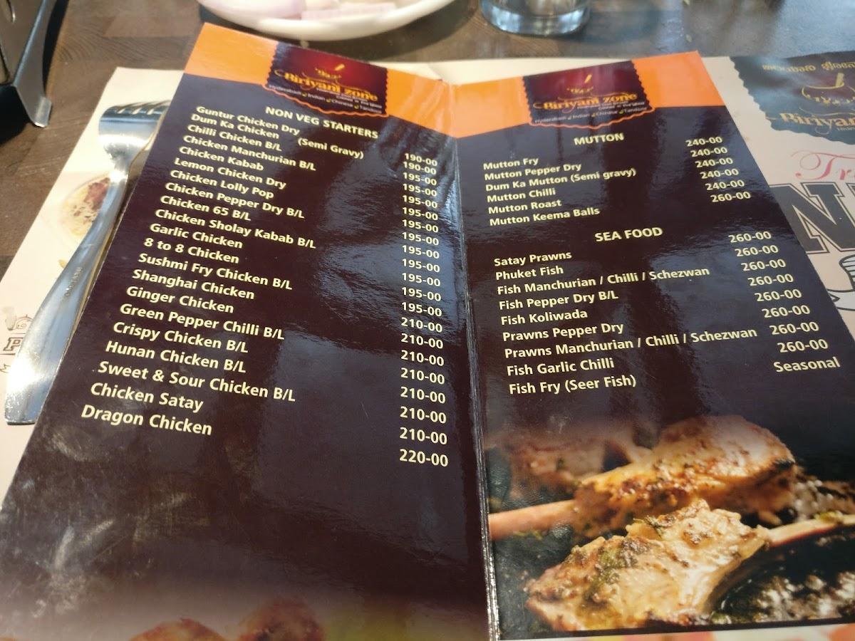 Menu at Biryani Zest, Kadugodi, Hyderabadi Dum Biryani Restaurant ...
