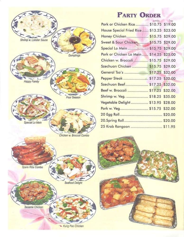 Menu at Hong Kong Tokyo Chinese Restaurant, Pembroke Pines