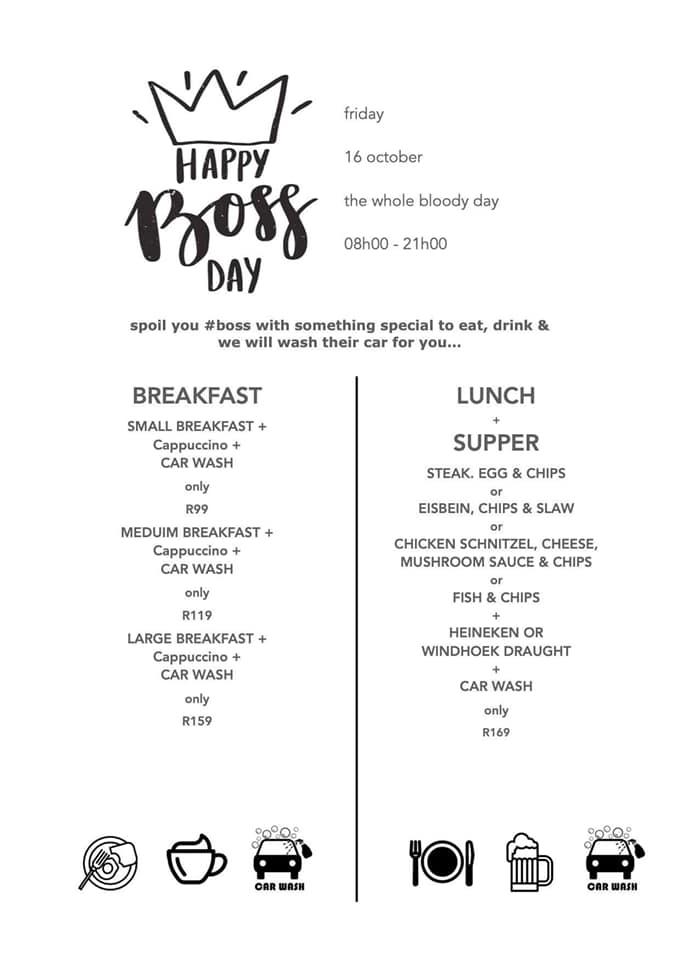 Menu at Modern Pantry restaurant, Welkom, 368 Stateway