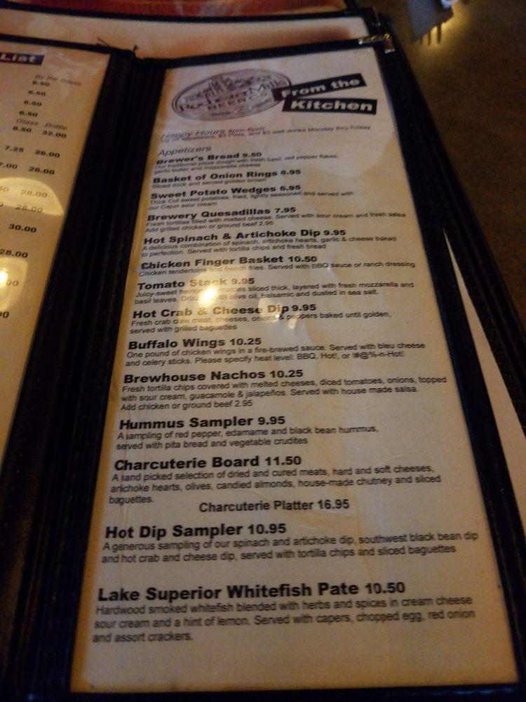 Menu at Rochester Mills Beer Company pub & bar, Rochester