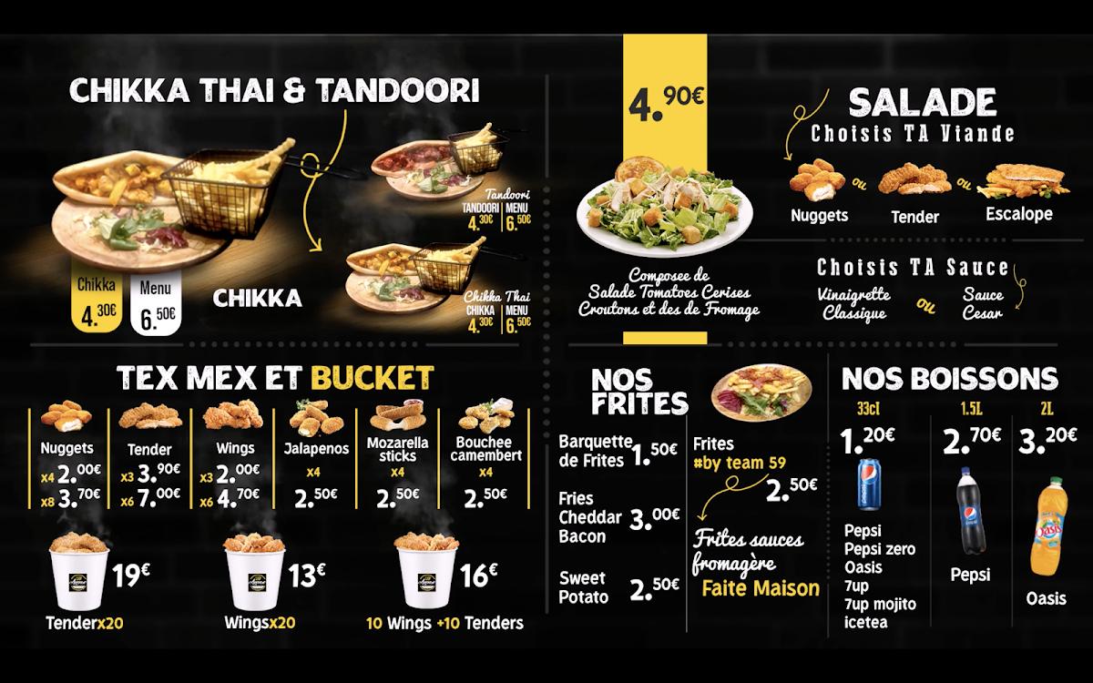 Menu au L'instant Gourmand restaurant, Maubeuge