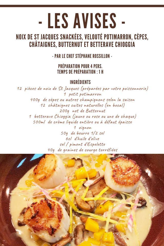 Menu at Hôtel Les Avisés restaurant, Avize