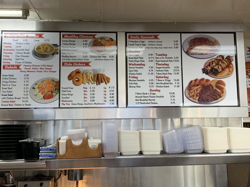 Menu at Fantastic Cafe., Long Beach, N Studebaker Rd