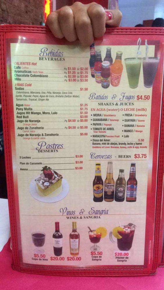 Menu at Punto Rojo Bakery Queens, New York City, 147-16 Hillside Ave.