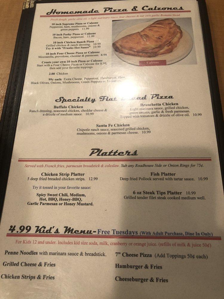 Menu at Roadhouse Vermillion restaurant, Vermillion, 911 E Cherry St