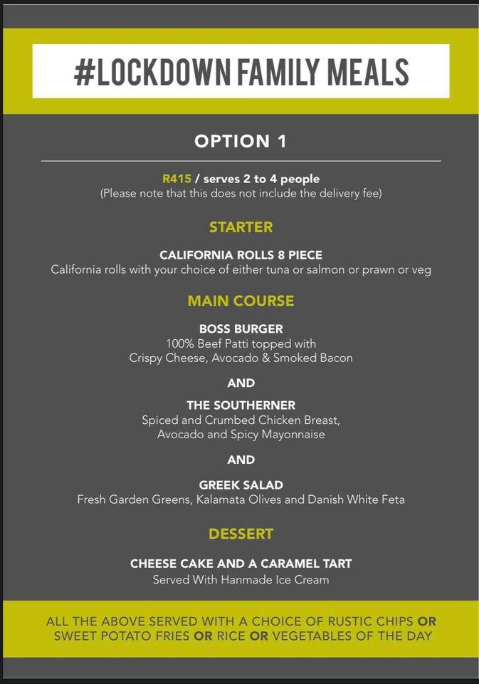 Menu at Blue Waters Café restaurant, Port Elizabeth, 7 The Beachfront ...