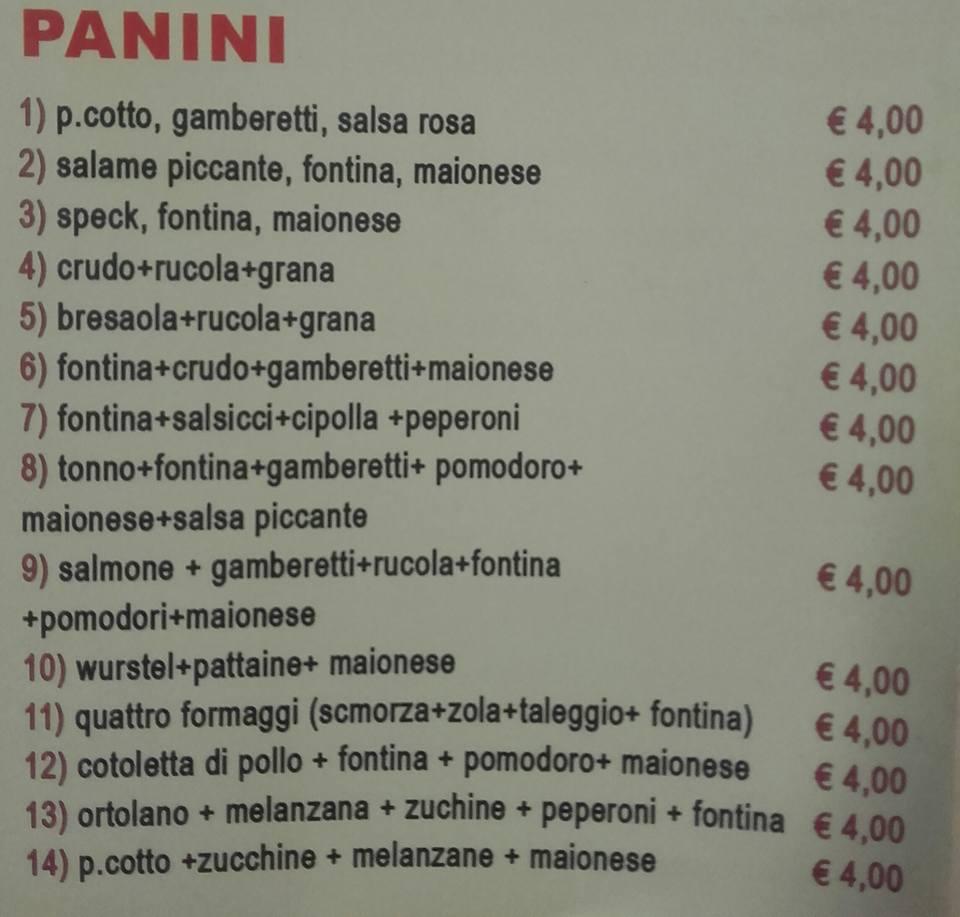 Menu at Pizzeria Da Mimmo 2, Biassono