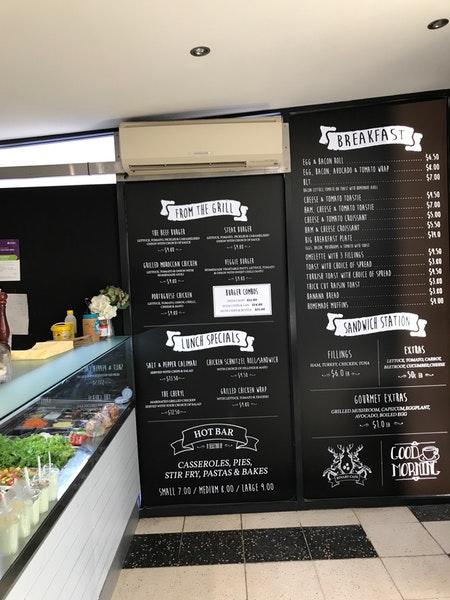 Menu at Binary Cafe, North Ryde