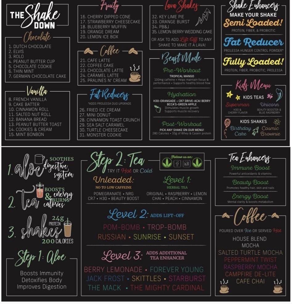 Menu at Envy Wellness restaurant, Chippewa Falls