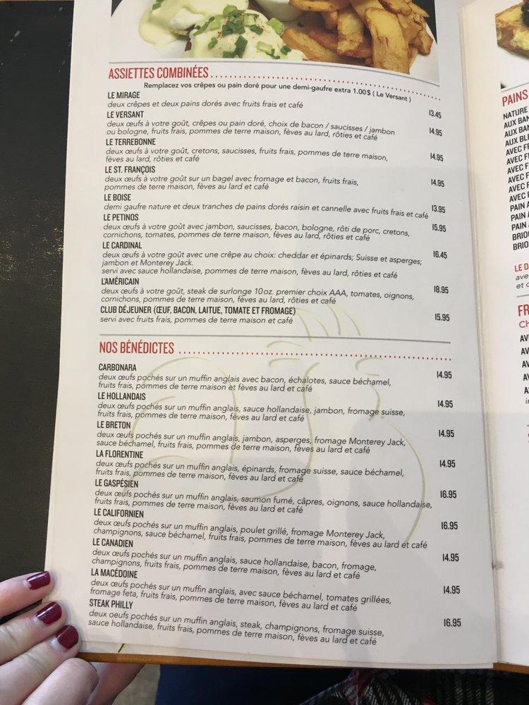 Menu au Petinos Saint-Eustache restaurant, Saint-Eustache, 265 Rue St ...