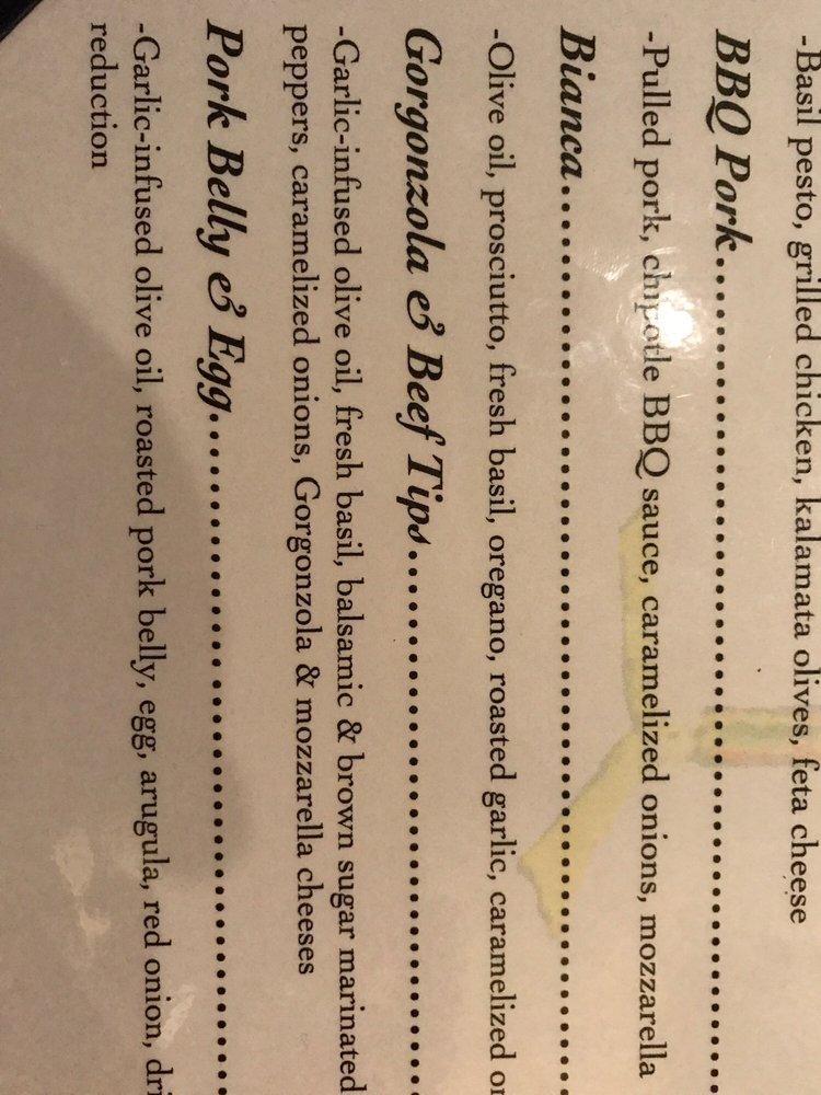 Menu at The Toasted Frog restaurant, Fargo