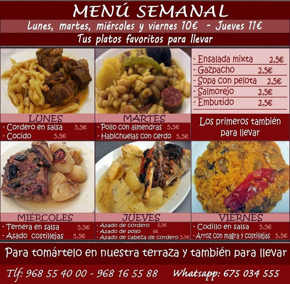 Menu at Restaurante Venta El Abasto, La Aparecida