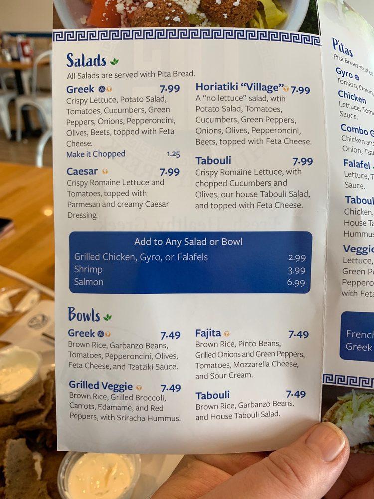 Menu at The Hungry Greek restaurant, Wesley Chapel