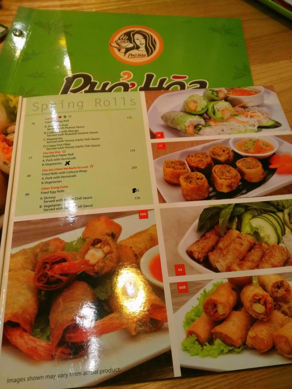 Menu at Bahn Mi Vietnamese Sandwich restaurant, Mandaluyong