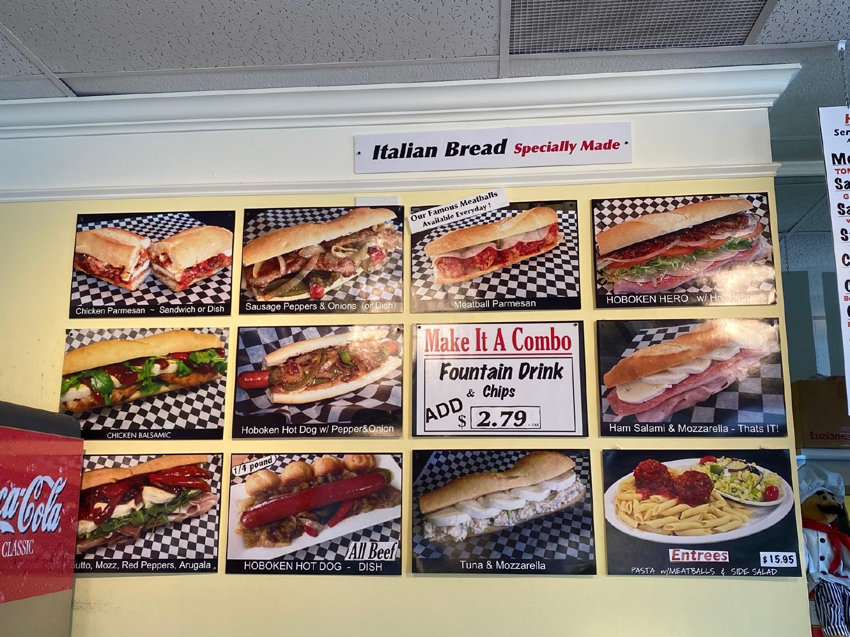 Menu at Hoboken Cafe on Whitlock, Marietta