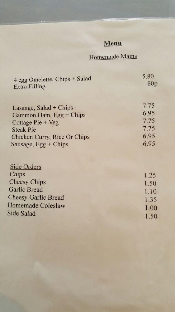 Menu at Merry Chest Cafe & Bar, Dartford